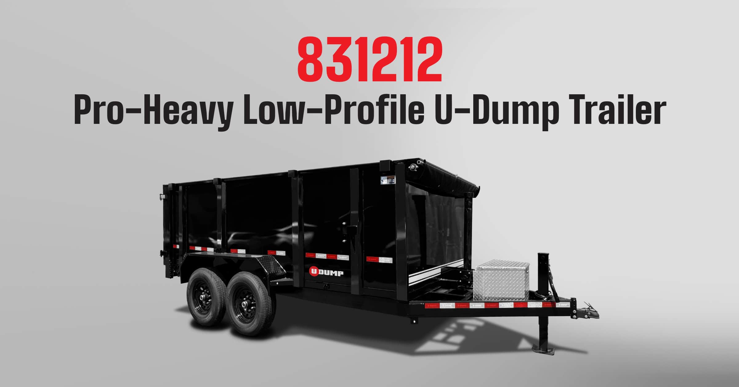 U-Dump Pro-Heavy Telescopic Low-Profile Dump Trailers | Rugged & Durable