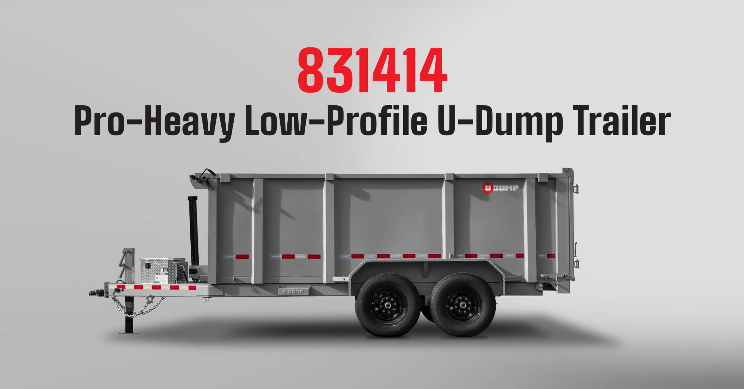 U-Dump Pro-Heavy Telescopic Low-Profile Dump Trailers | High-Capacity