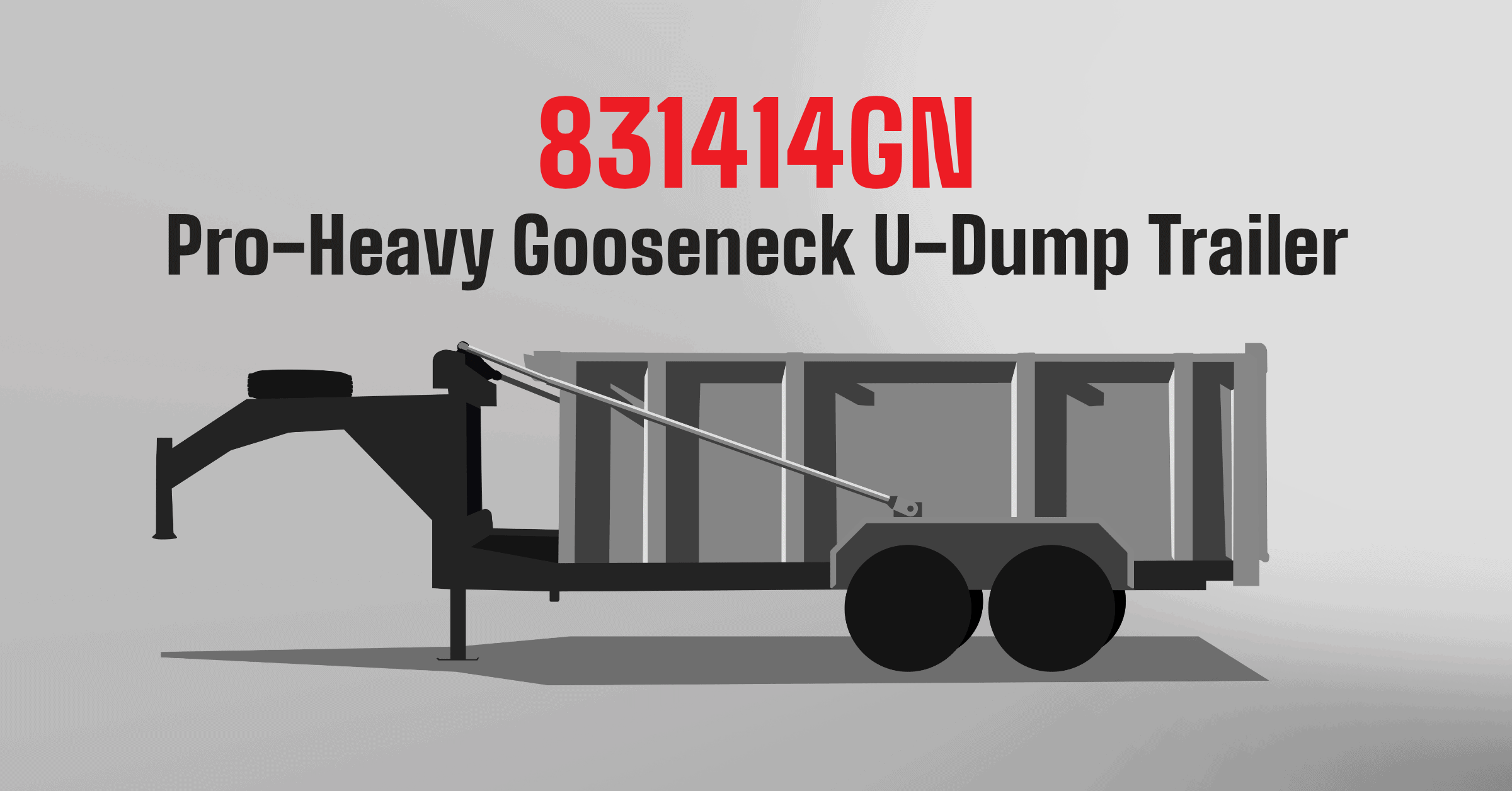 U-Dump Pro-Heavy Gooseneck Telescopic Dump Trailers | High-Capacity