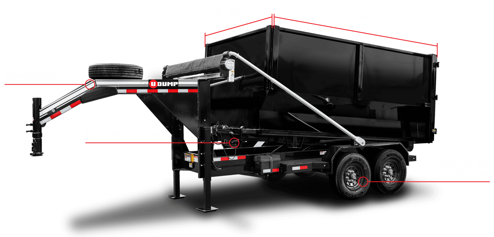 U-Dump Gooseneck Roll-Off Dump Trailers | Superior Performance